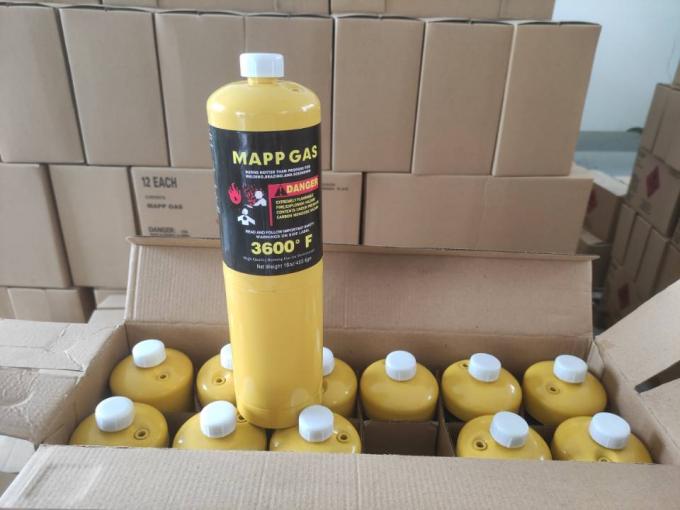 Colorless Inflammable MAPP Gas 453.6g Map Pro Gas Cylinder