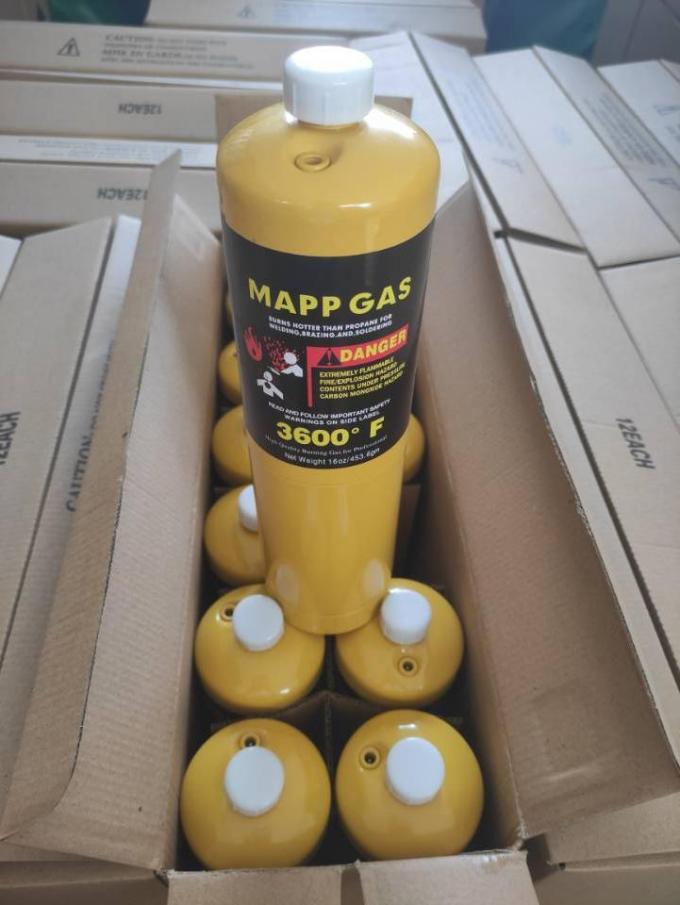 453.6G MAPP Gas Cylinder 16oz Map Gas Cylinder Inflammable Gas