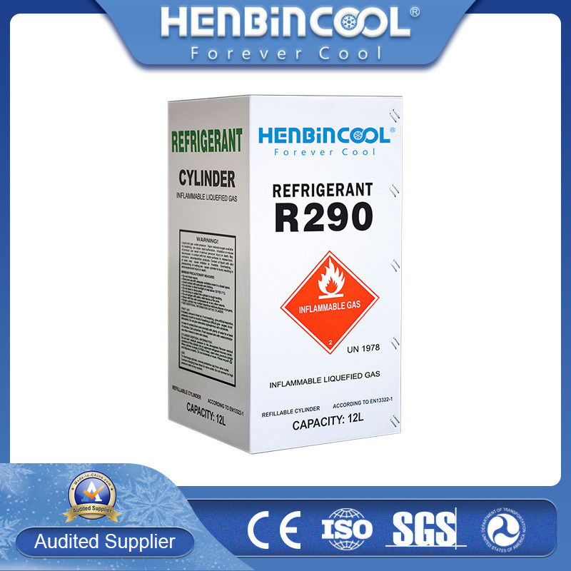 99.5 9.5kg Propane R290 Refrigerant Tank Colorless And Clear